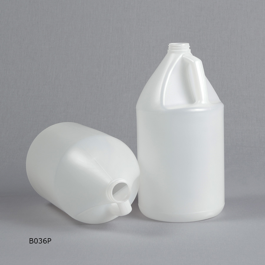 1 Gal Natural HDPE Industrial Round 38-400 (Flamed) 111gm - B036P