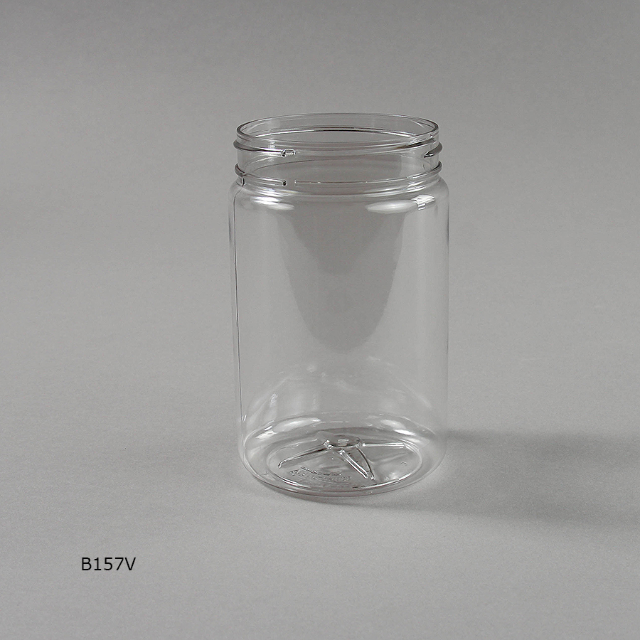 32 oz Clear PET Universal Jar 89-400 55gm 140/tray 2240/plt - B157V