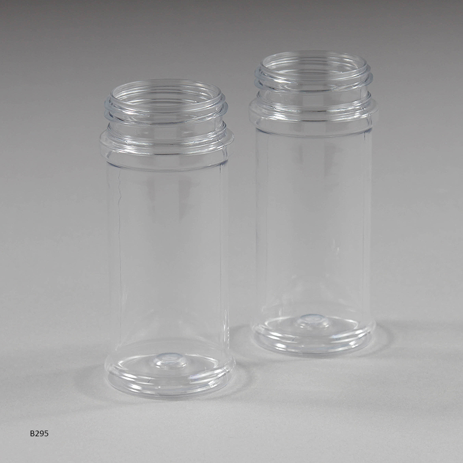 8.4 oz Clear PET Spice Bottle 53-485 - B295