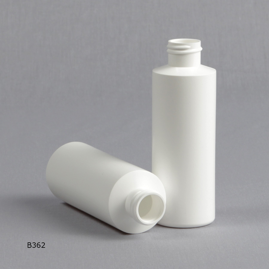 4 oz White MDPE Cylinder 24-410 - B362 4 oz White MDPE Cylinder 24-410 - B362