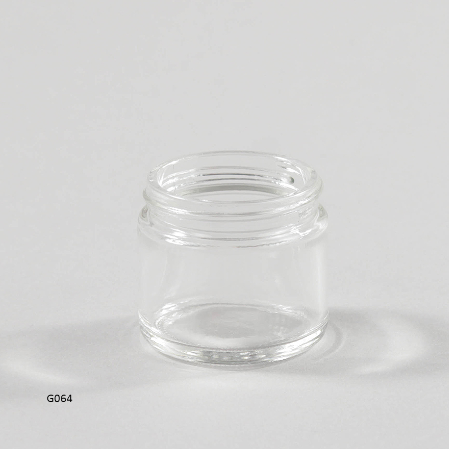 2 oz Flint Glass Straight Side Jar 53-400 (24/cs 405 cs/plt) - G064