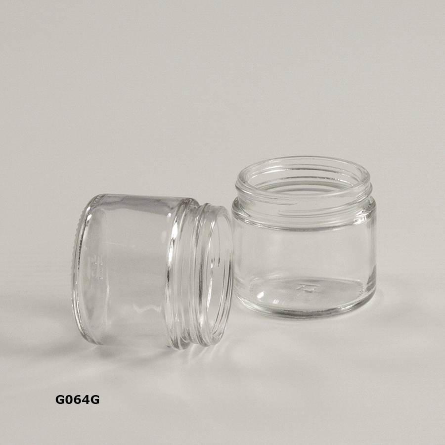 2 oz Clear Glass Straight Side Jar 53-400 (342/layer)5130/plt - G064G