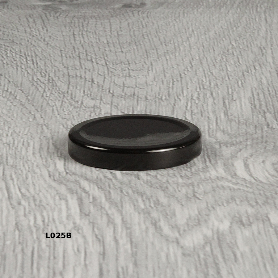 58-2030 Lug Black Metal Lid Plastisol Lined - L025B