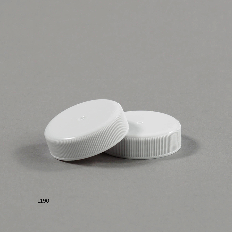38-400 White Ribbed/Smooth Lid Foam Lined - L190