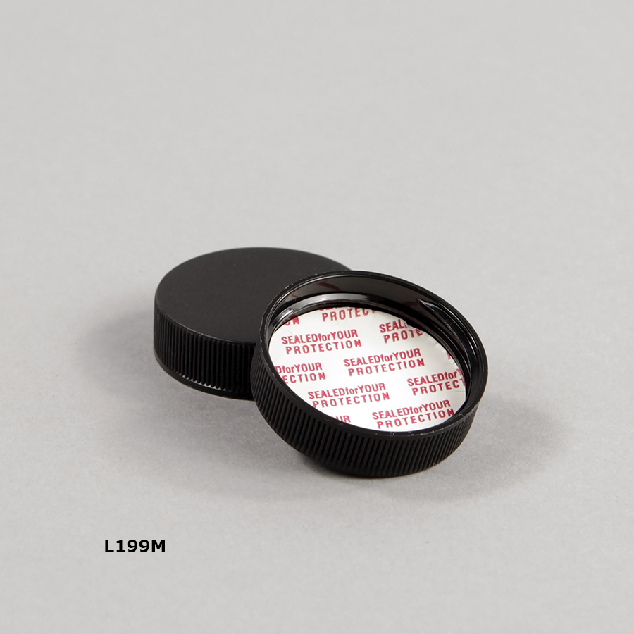 38-400 Black Ribbed Matte Lid FS5-4/CIS.008 SFYP Lined - L199M