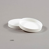 83-400 White Smooth Lid Unlined - L2431