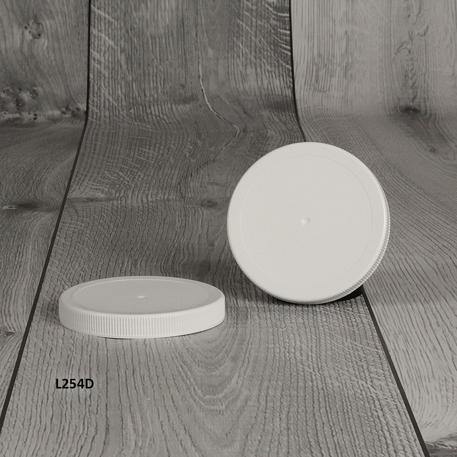 110-400 White Ribbed Lid FS1-13 .008 CIS Unprinted - L254D