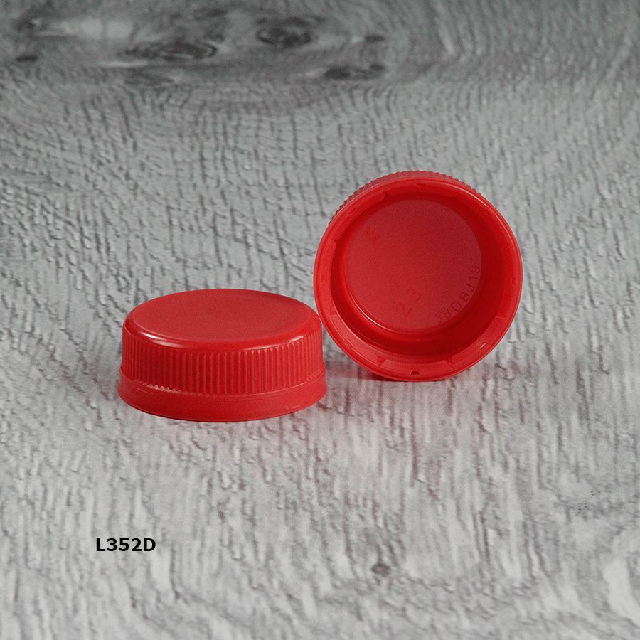 38mm Red DBJ Dairy Lid Style 358 - L352D