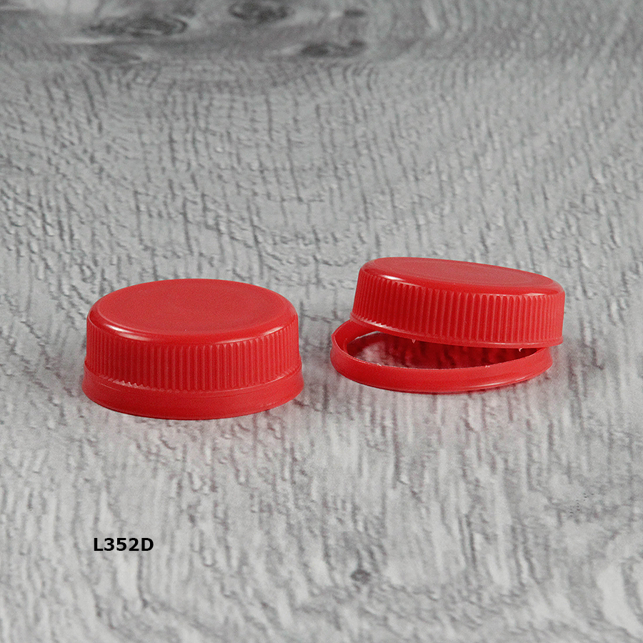 38mm Red DBJ Dairy Lid Style 358 - L352D