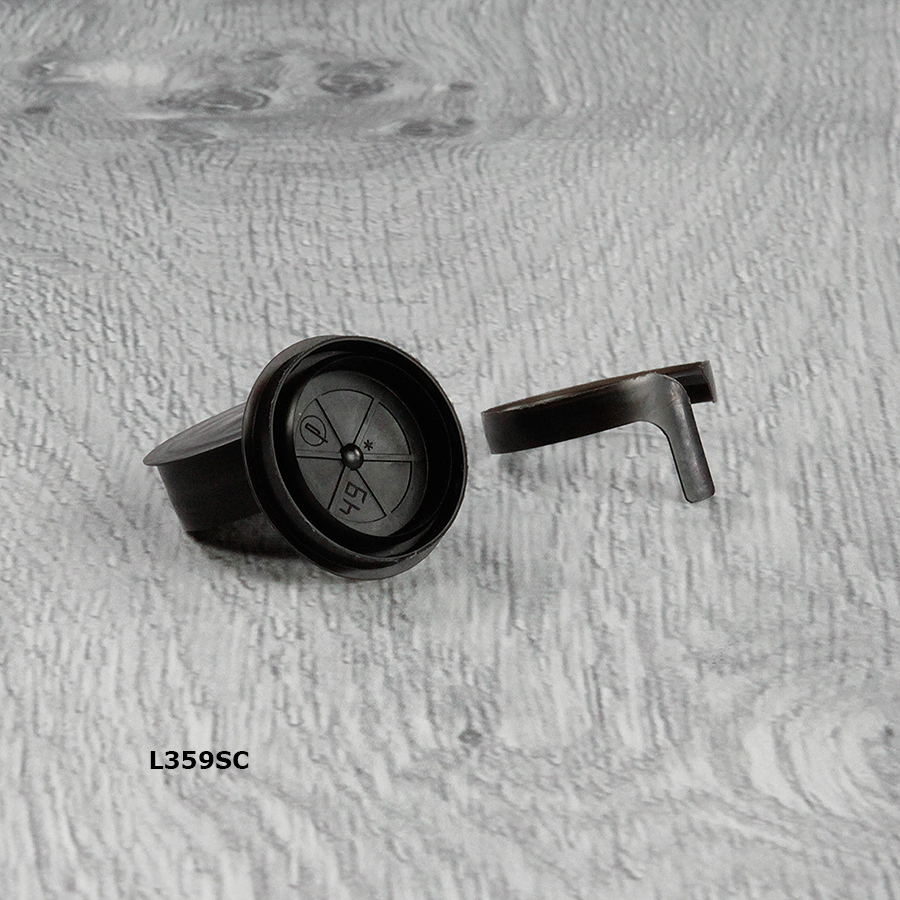 38mm Black SCII Dairy Lid, Ideal for Multiple Uses, In Stock - L359SC