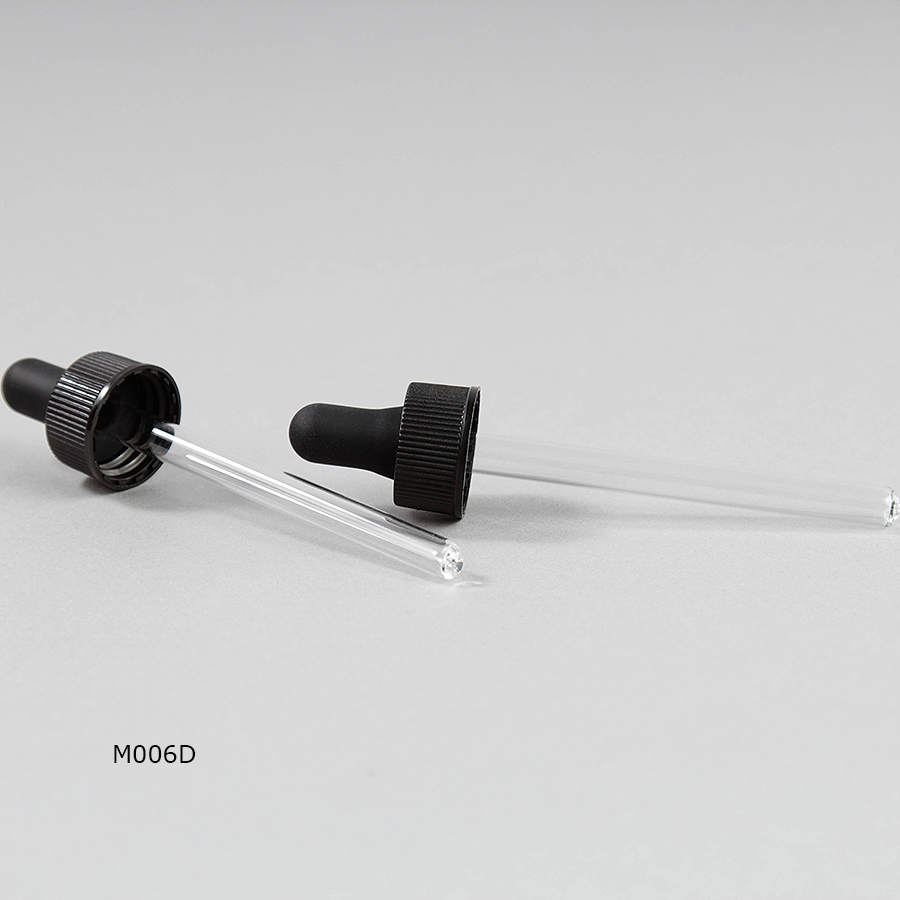 20-400 Black/Black Medalist 7X 89mm Glass Blunt Tip Pipette - M006D