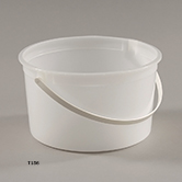128 oz Natural HDPE Tub - T156