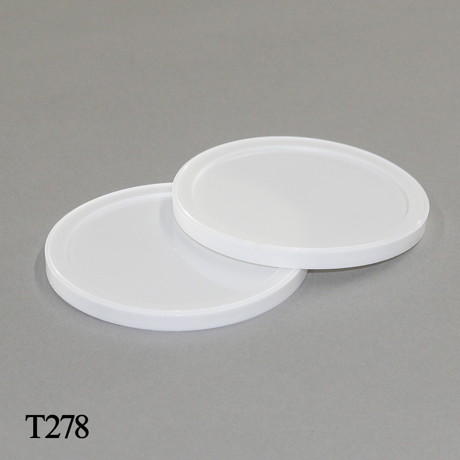 L309 White LDPE Lid Works with T069 - T278