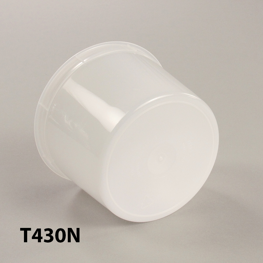 64 oz Natural HDPE Tub No Handle T04 - T430N